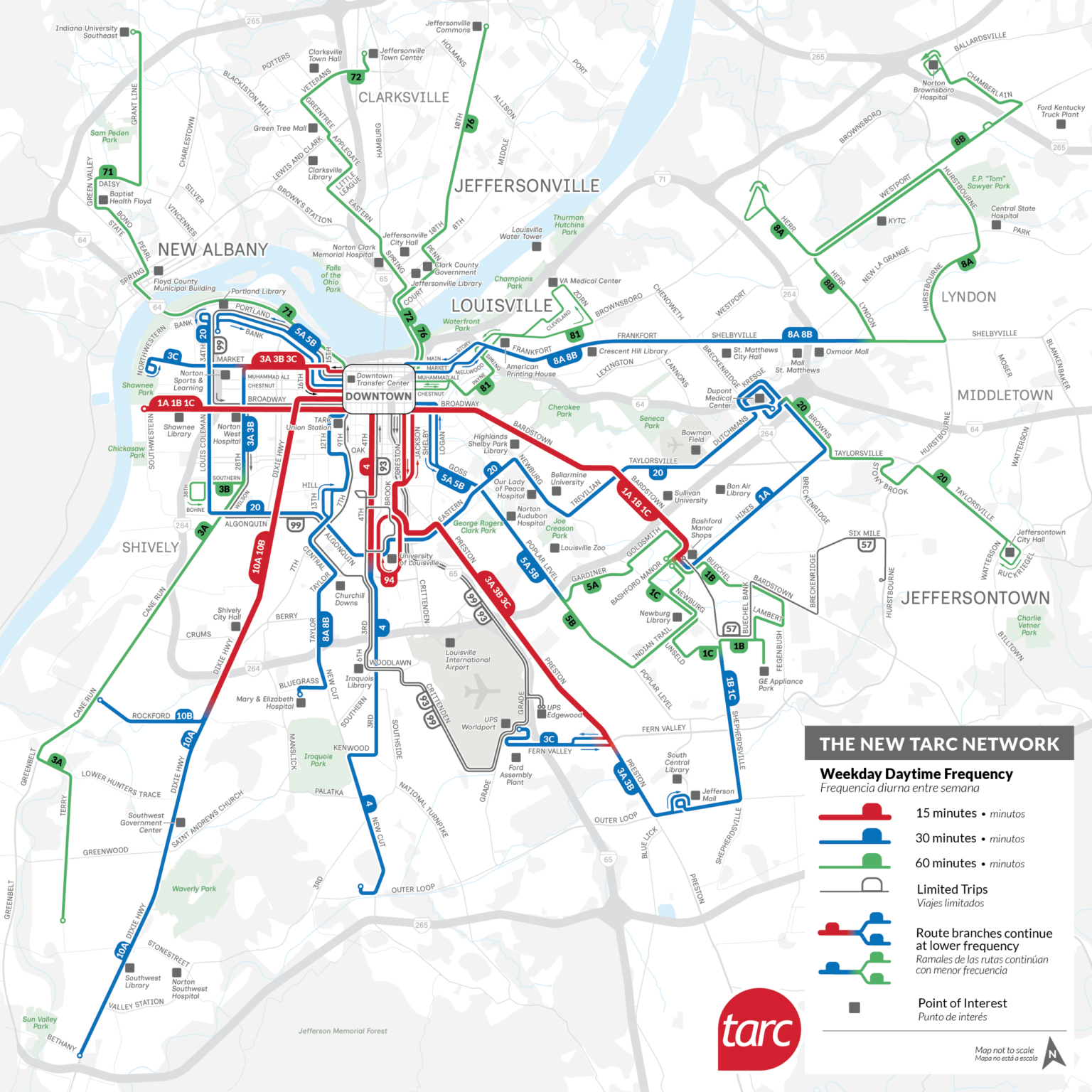 The New TARC Network - TARC